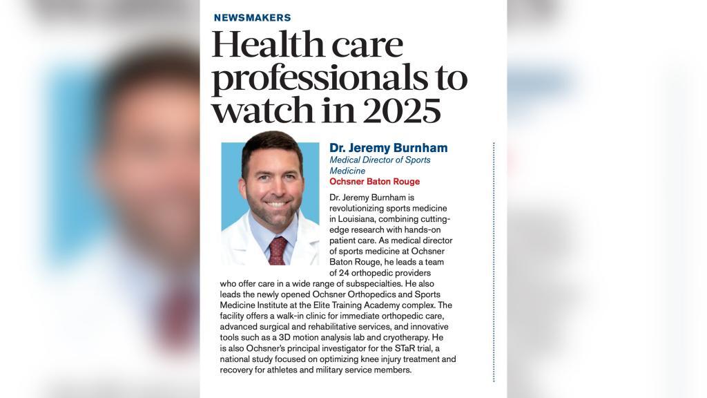 Dr. Jeremy Burnham Named Among Capital Region Health Care Professionals ...